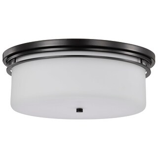 Nuvo Lighting 60/8034 Warren 2 Light 15" Wide Flush Mount Drum Ceiling - Bed Bath & Beyond ...